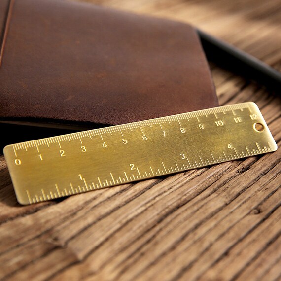 Brass ruler solid brass ruler | Etsy