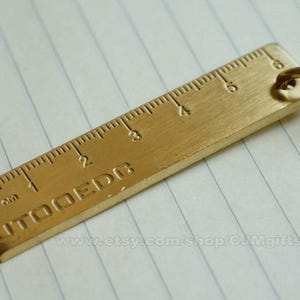 Mini Brass Ruler, Solid Brass Ruler, Mini Ruler, 2inches Ruler, Brass ...