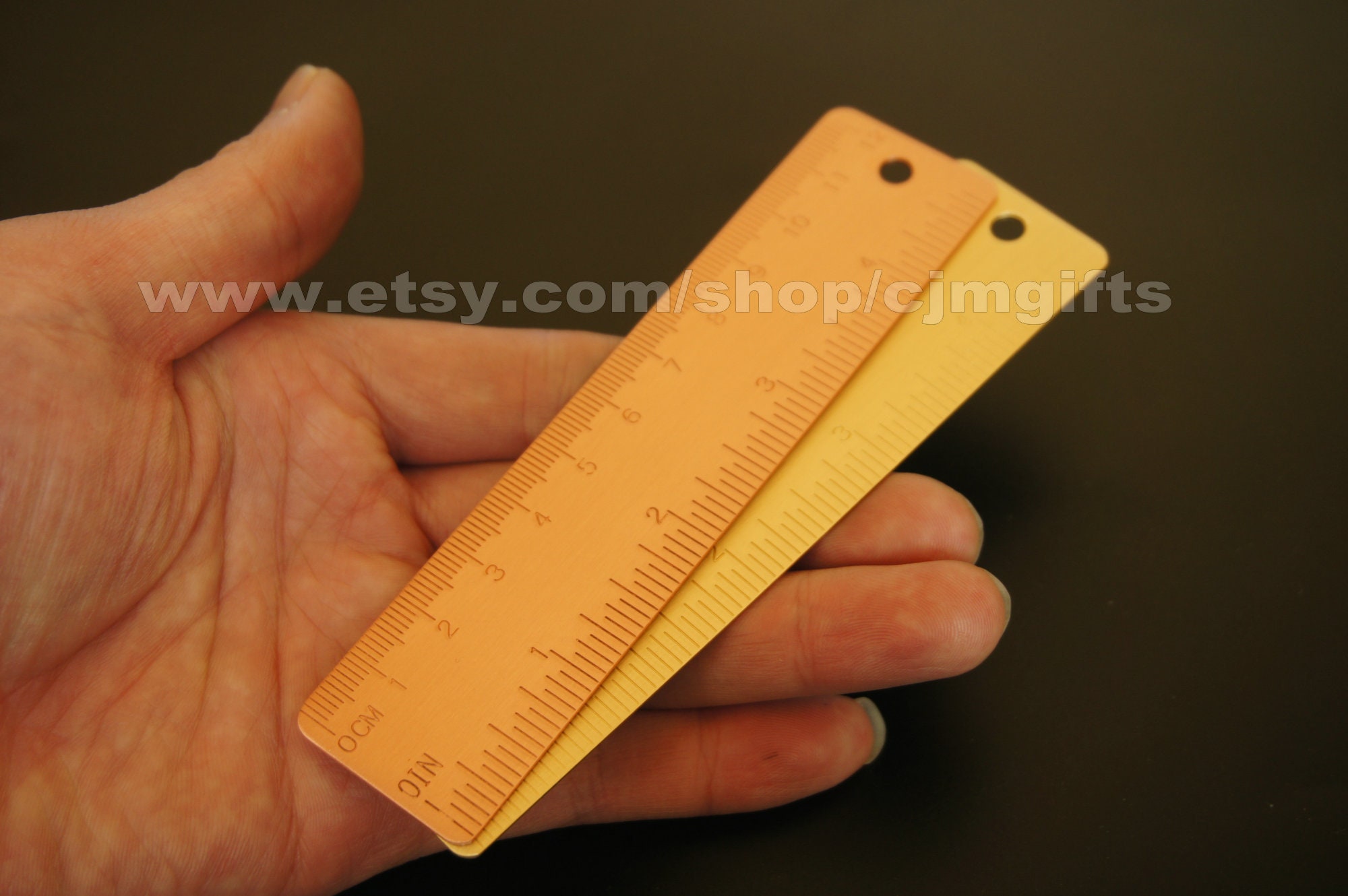 Brass Ruler Solid Brass Ruler - Etsy