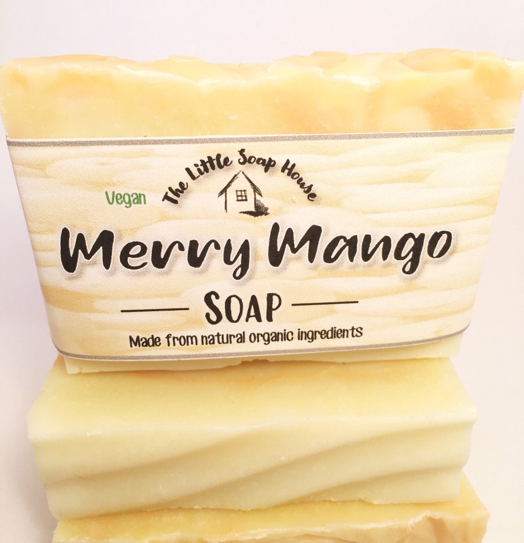 Merry Mango Soap Bar / Mango Fruit Scented Soap Lightly Scented - Etsy UK