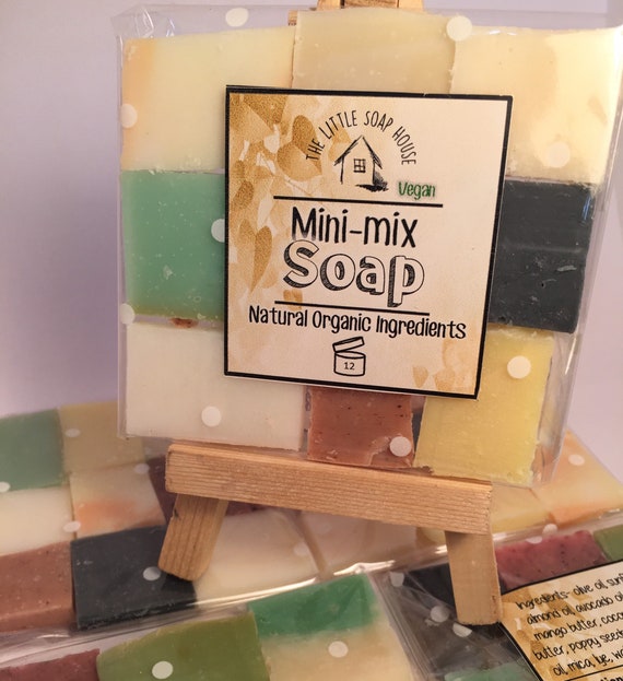 Mini Soap Sachets gifts Pack of 5 organic soap pieces | Etsy