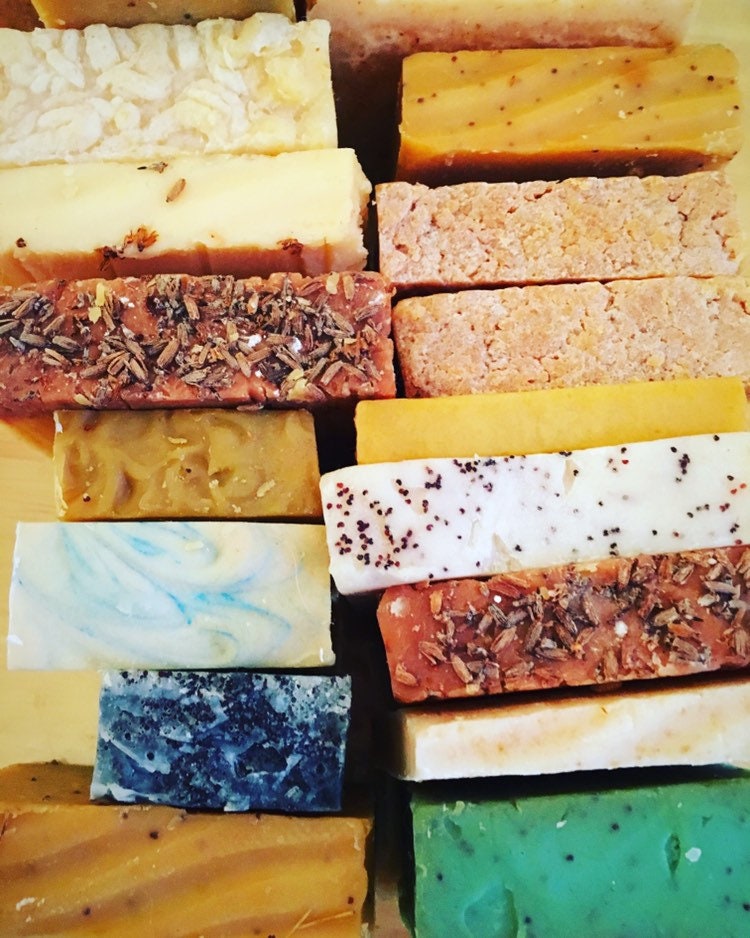 Mini Soap Sachets gifts Pack of 5 organic soap pieces | Etsy