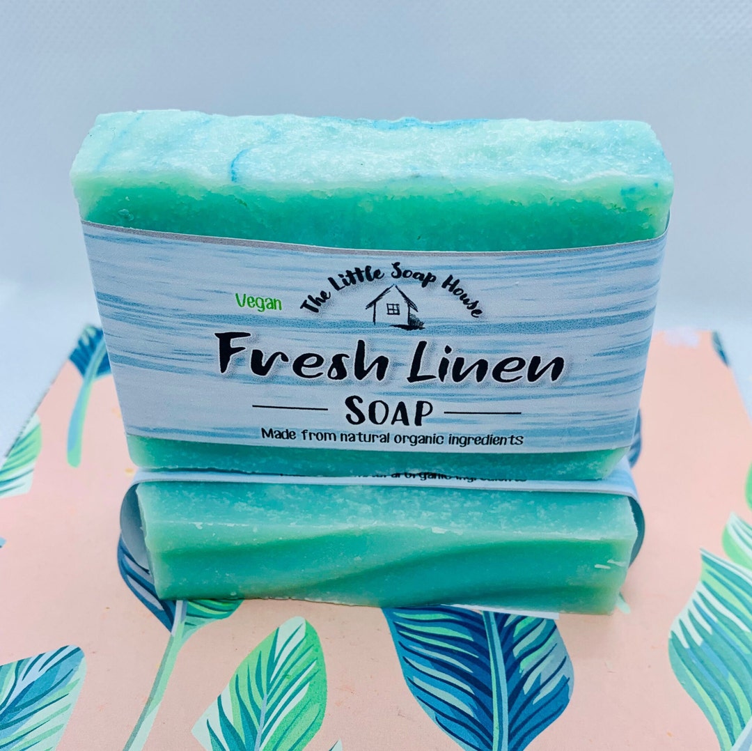Fresh Linen Soap Bar | Organic Soap - Etsy UK