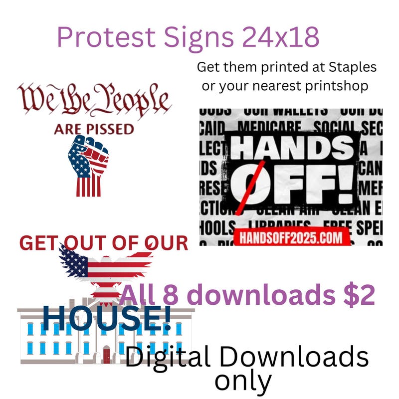 Printable Protest Signs - Etsy