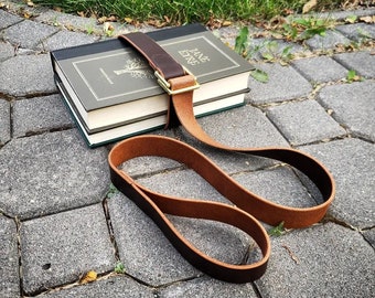 Leather Book Strap Carrier - Etsy