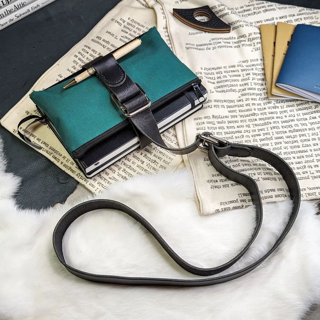 Leather Book Strap Belt Carrier | the Woolf Journaling in Berry Brown ...