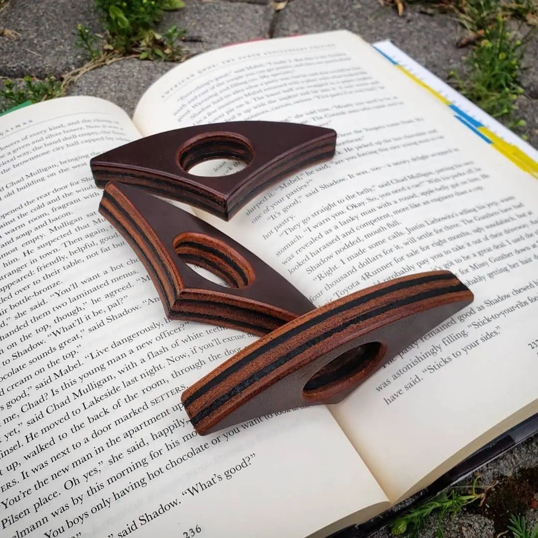 Leather Book Page Holder Reading Assistant Thumb Page Holder One Hand ...