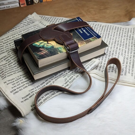 Renaissance Book Carrier Adjustable Leather Book Strap Carrier ...