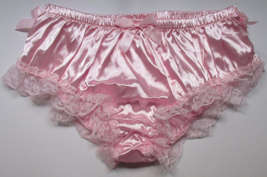 Satin Sissy CD TV Knickers. Luscious Lace Frills. W: 29/38 Inches - Etsy UK