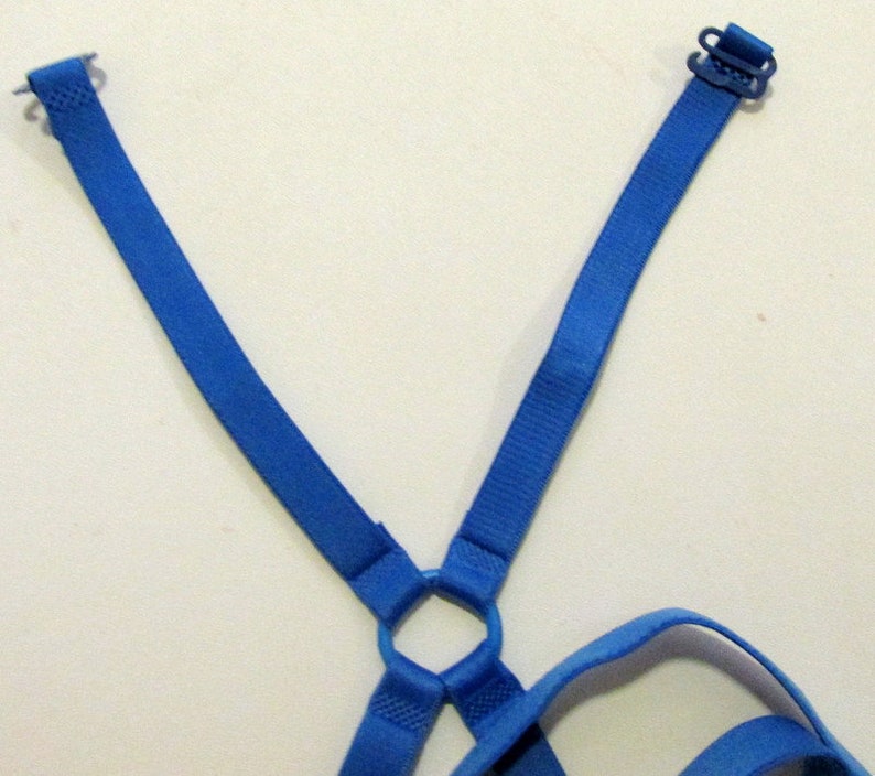 Navy Blue X Racer Bra Straps. Stretchy Adjustable & Removable. Will Not ...
