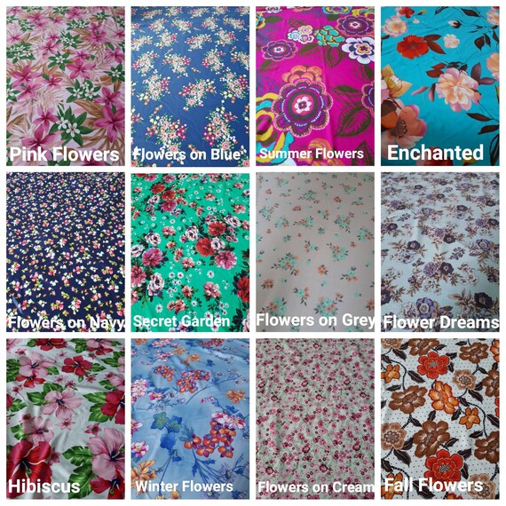 Print fabric chart | Etsy