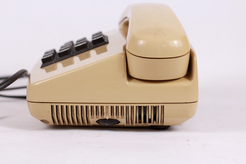 Vintage Beige Push Button Phone Telephone Retro Made in Bulgaria Phone ...