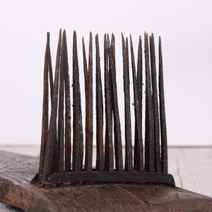 17th Century Flax Heckle, Hand Wool Comb, Teasel, Wooden Body With ...