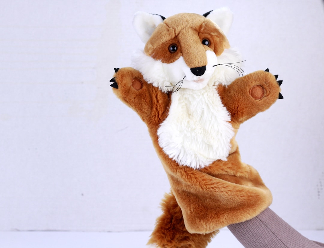 Puppet Theatre Fox, Stuffed Plush Toy, Fox - Etsy