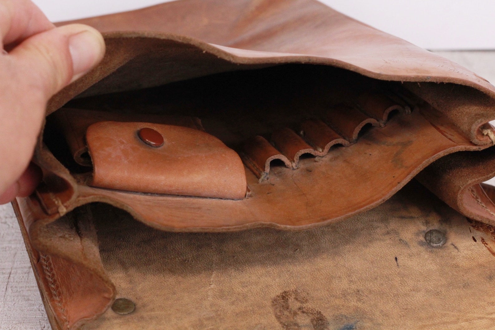 Vintage WW2 Soviet Leather Messenger Bag, Military Map Case - Etsy
