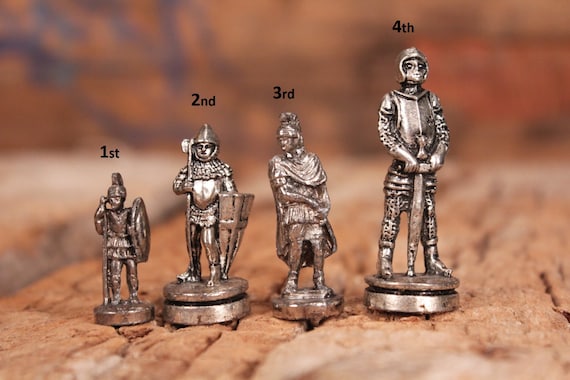 Vintage Metal Chess Piece Bishop Figure Art Interior - Etsy