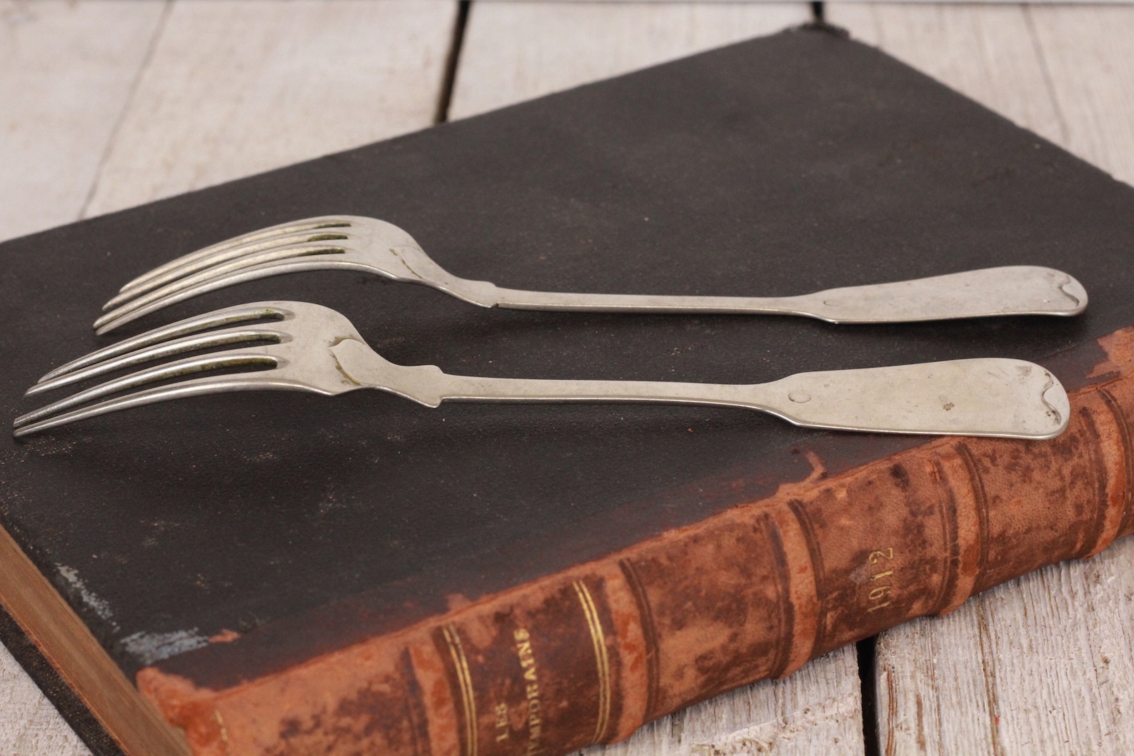Antique Alpacca Forks Set of Two - Etsy