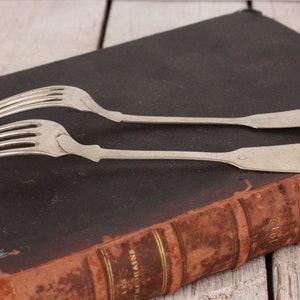 Antique Alpacca Forks Set of Two - Etsy