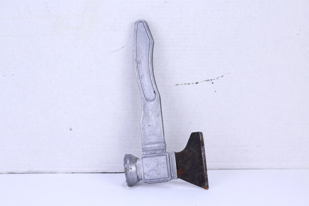 Vintage Butcher Cleaver: Meat Chopper, Small Axe With Hammer (10.2 ...