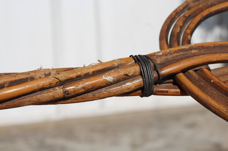 French Vintage Rug Beater Rattan Rug Carpet Beater Wooden - Etsy