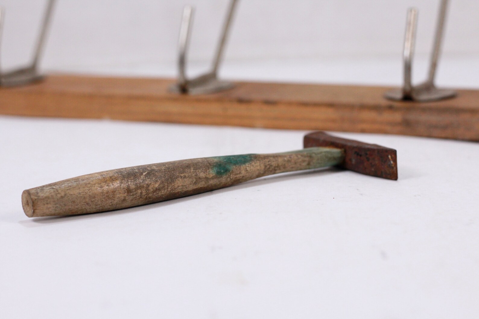 Vintage 1950s Small Metal Hammer: Primitive Tool, Wooden Handle - Etsy