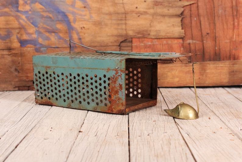 Vintage Primitive Metal Mouse Trap - Etsy