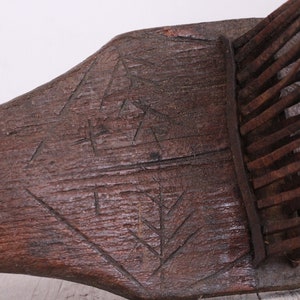 17th Century Flax Heckle, Hand Wool Comb, Teasel, Wooden Body With ...