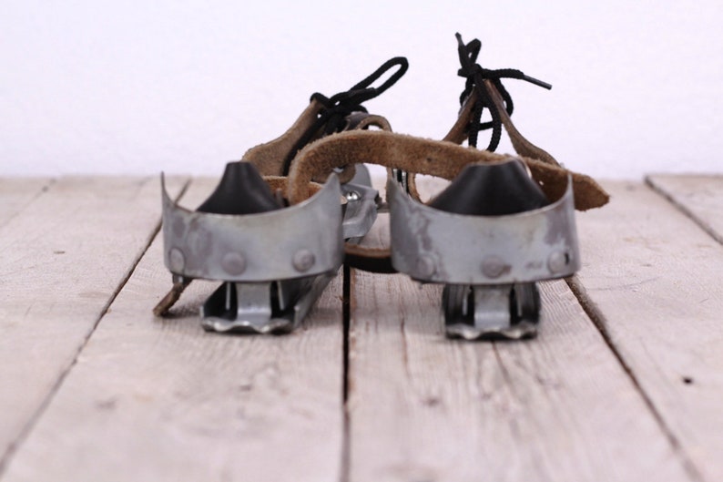 Vintage Strap on Ice Skates Made in USSR circa 1950s | Etsy