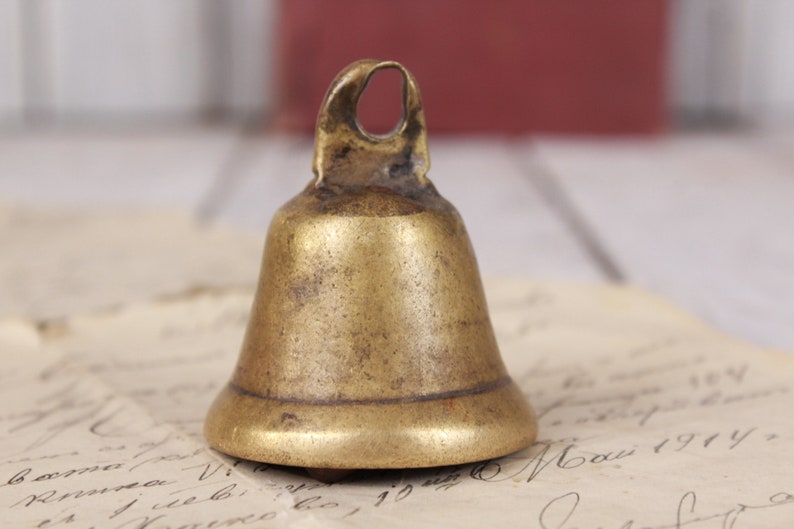 Antique Brass Bell Medium in Size Made in France | Etsy
