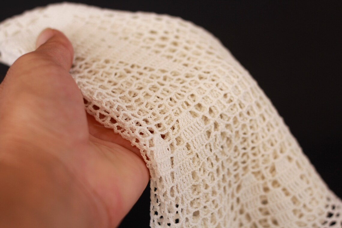 Vintage Handmade Crochet Small Tablecloth Round Cotton - Etsy