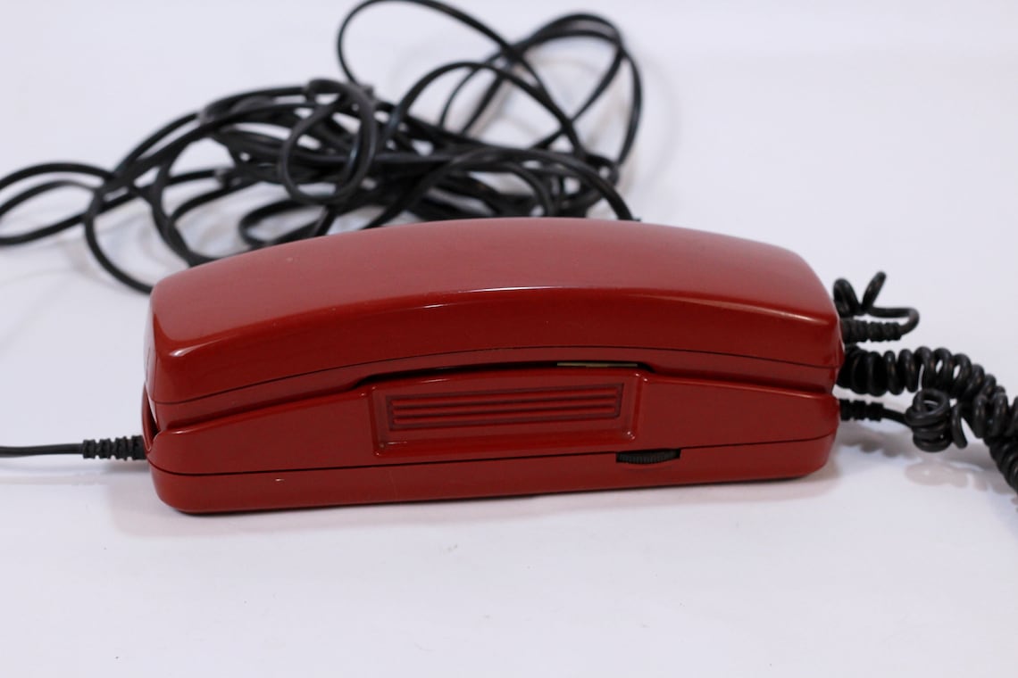 Vintage Wall Red Push Button Telephone K Fe Ap 381 Made in - Etsy