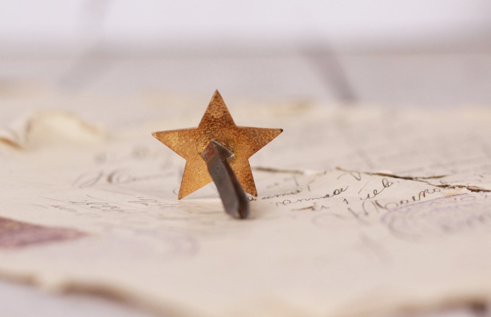 Vintage Soviet Star Pin From Military Hat Made in USSR in - Etsy