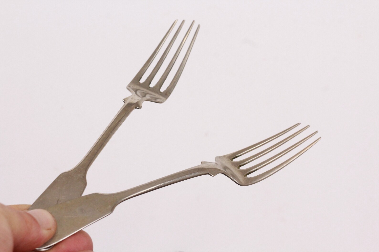Antique Alpacca Forks Set of Two - Etsy