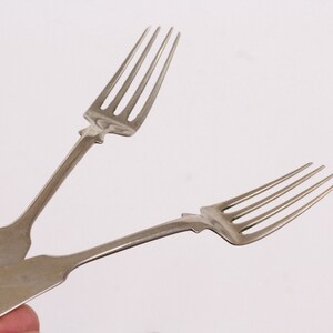 Antique Alpacca Forks Set of Two - Etsy