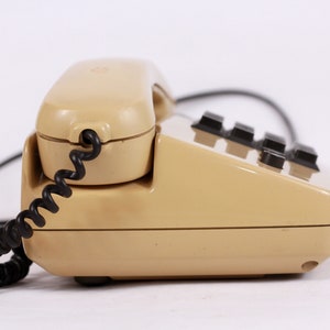 Vintage Beige Push Button Phone Telephone Retro Made in Bulgaria Phone ...