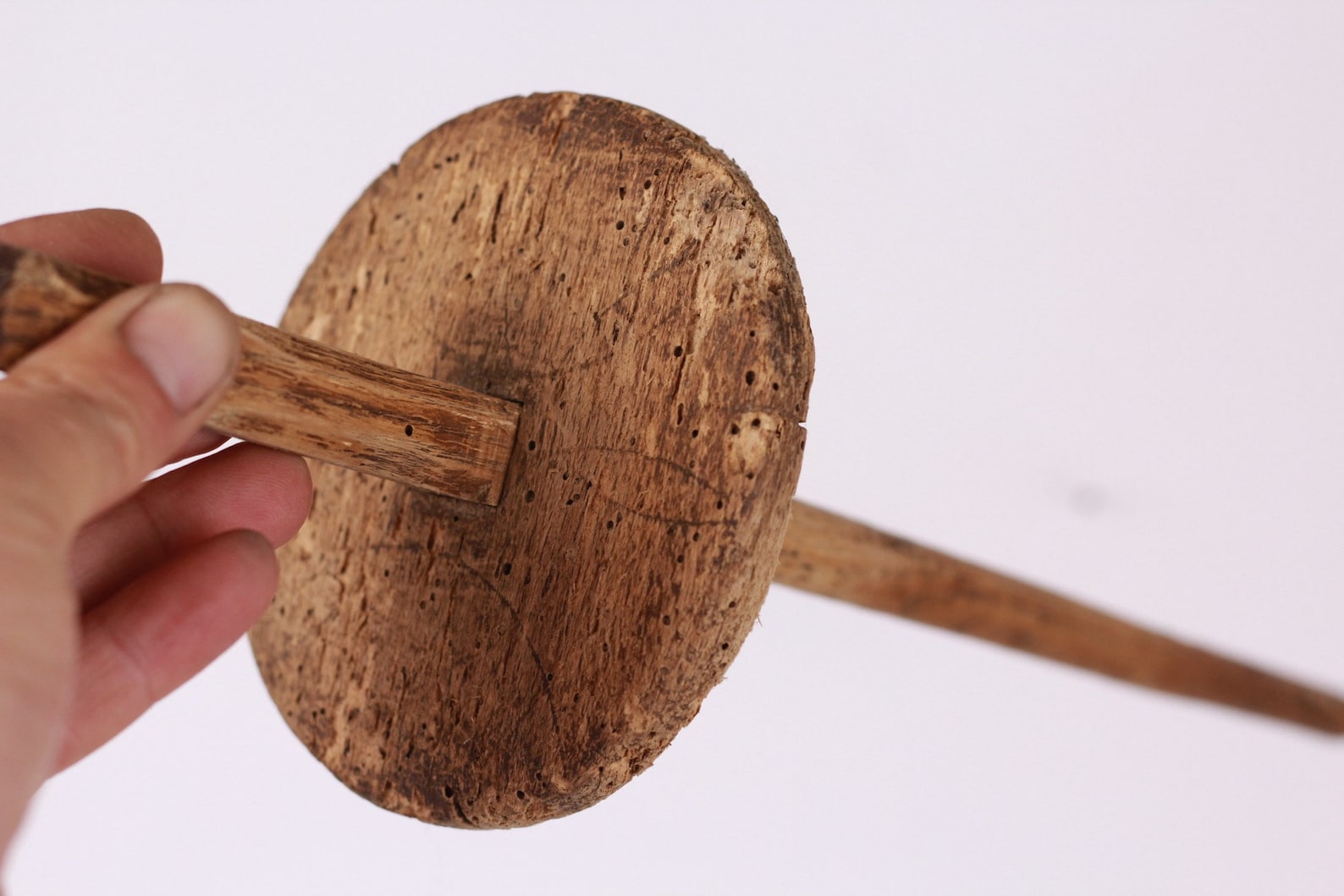 Antique Wooden Spindle Primitive Wool Spinning Tool - Etsy