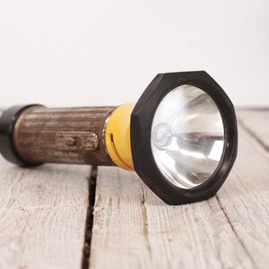 Vintage Small Yellow Flashlight, My Day Camp Lights, Two Batteries ...