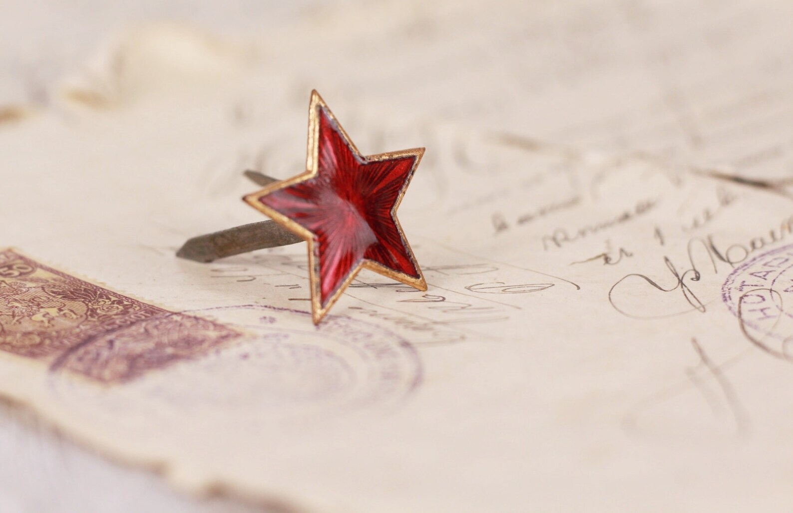 Vintage Soviet Star Pin From Military Hat Made in USSR in - Etsy