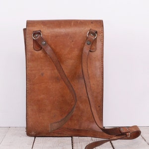 Vintage WW2 Soviet Leather Messenger Bag, Military Map Case - Etsy