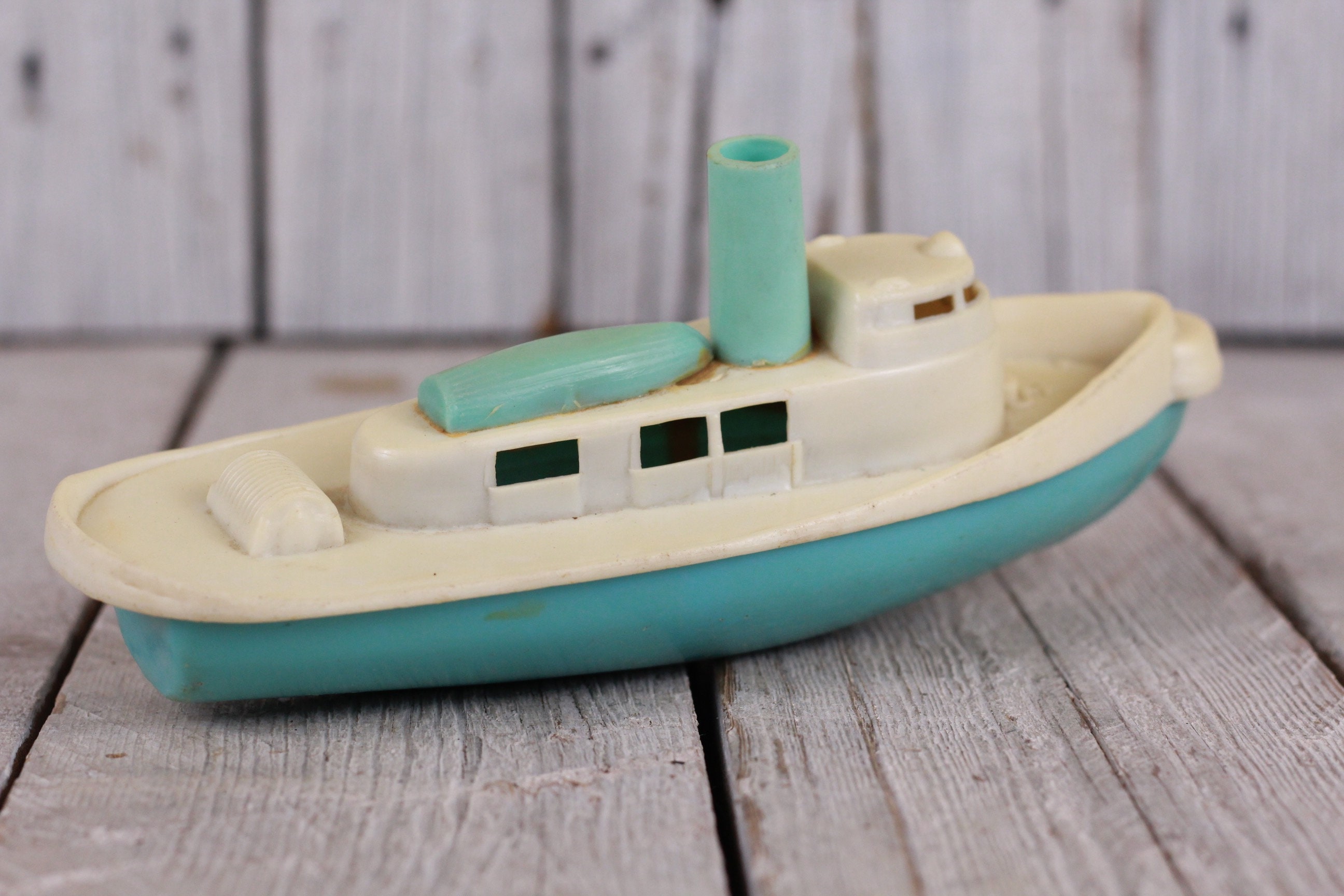 Vintage Plastic Toy Boats