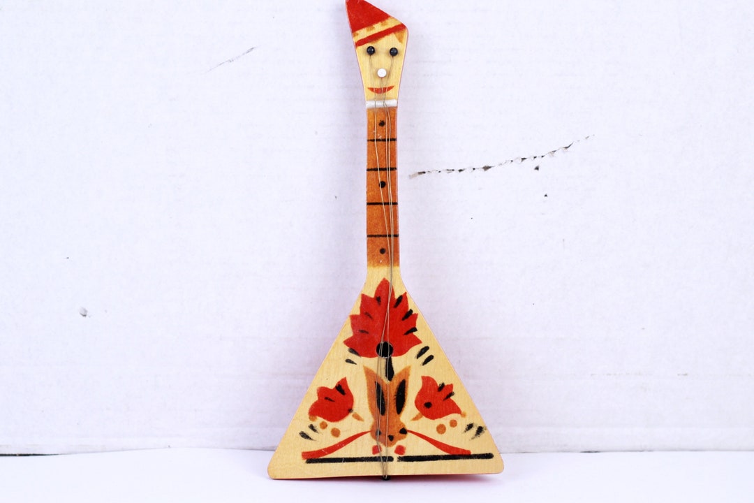 Handmade Wooden Balalaika: 1970s Folk Art Souvenir - Etsy