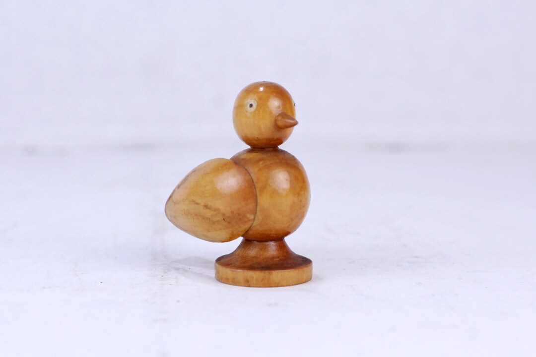Vintage Small Wooden Bird Figure, Chicken Sparrow - Etsy