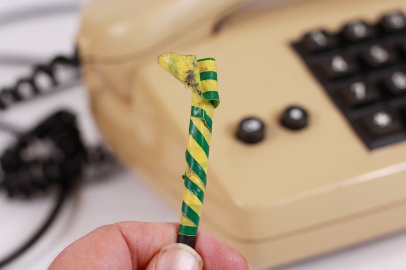 Vintage Beige Push Button Phone Telephone Retro Made in | Etsy