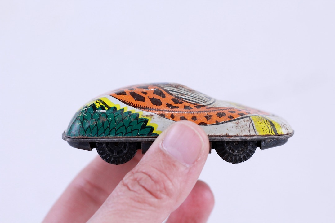 Vintage Soviet Tin Car, Russian Metal Toy Car, Small Tin Toy Car ...