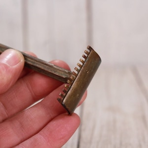 Vintage Slim Double Edge Brass Razor, Man's Shaver, Barber Shop - Etsy