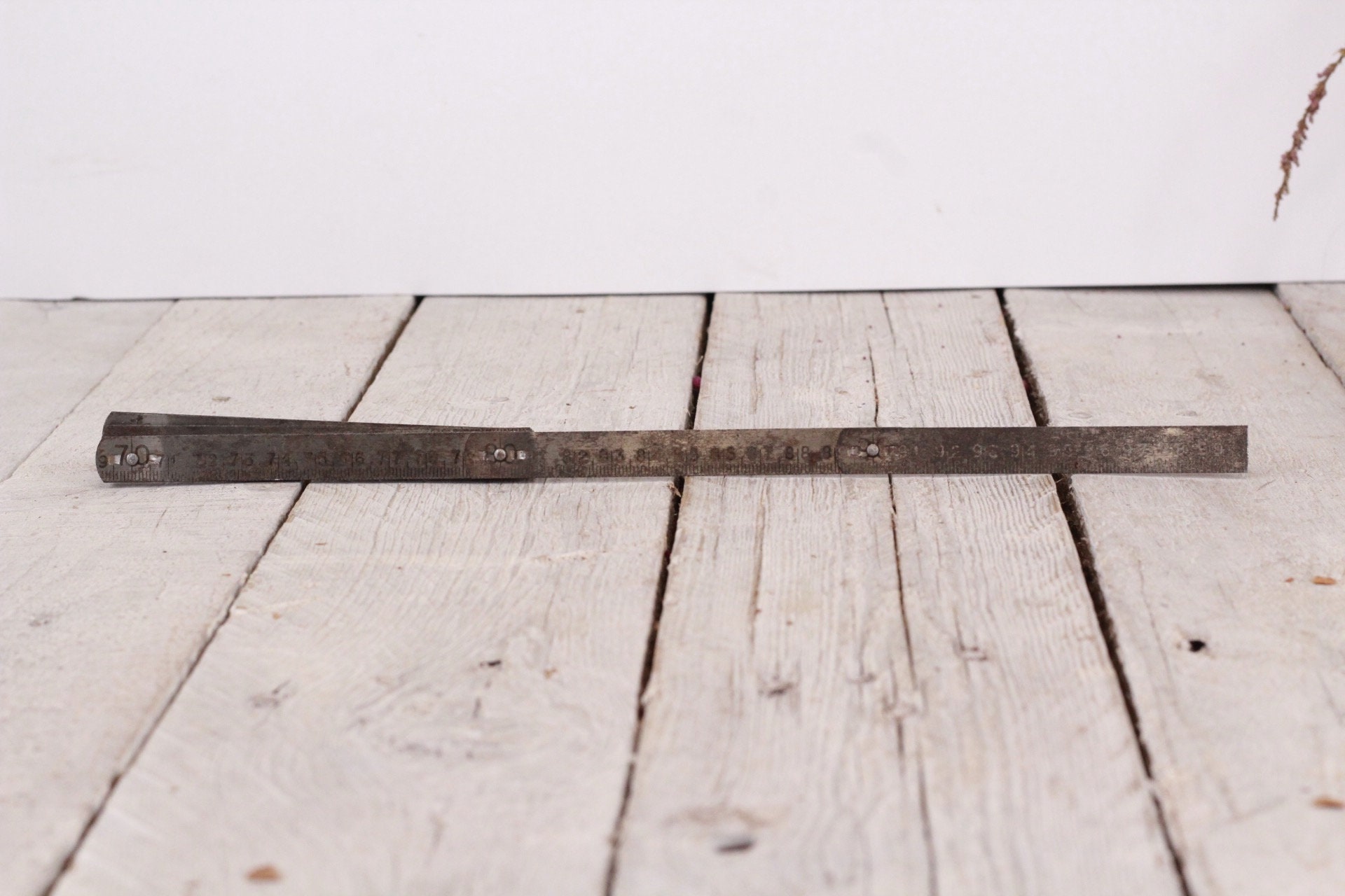 Vintage Metal Folding Ruler Tape Measure Measuring Tool | Etsy