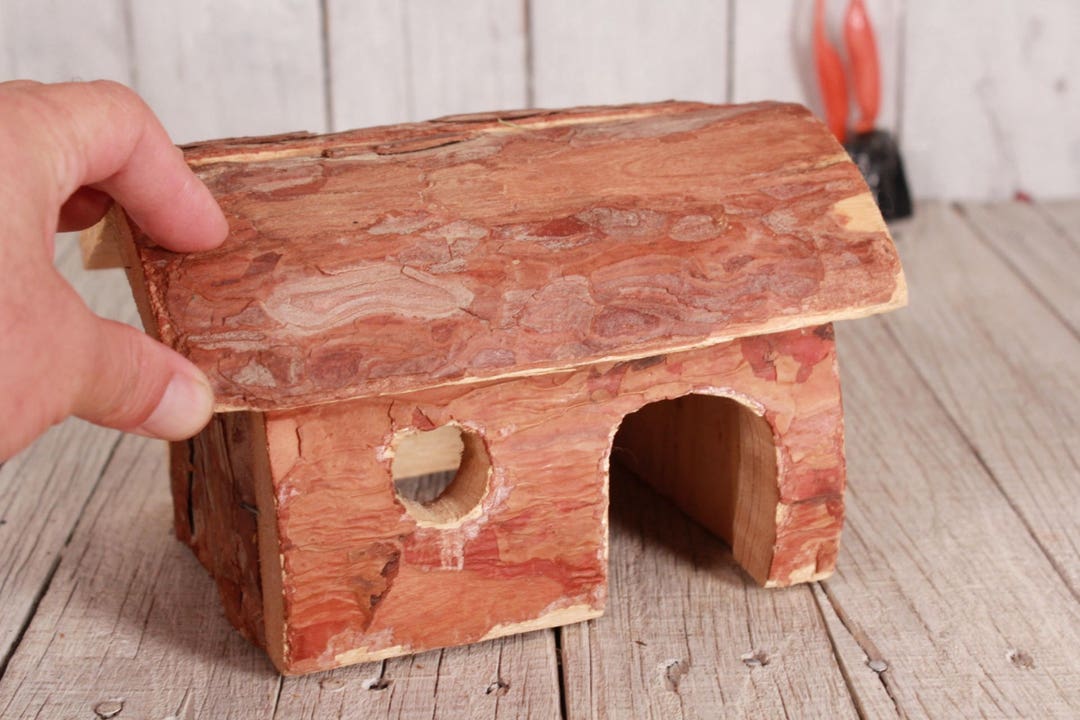 Vintage Handmade Outhouse Wooden Animal House, Hamster House, Guinea ...