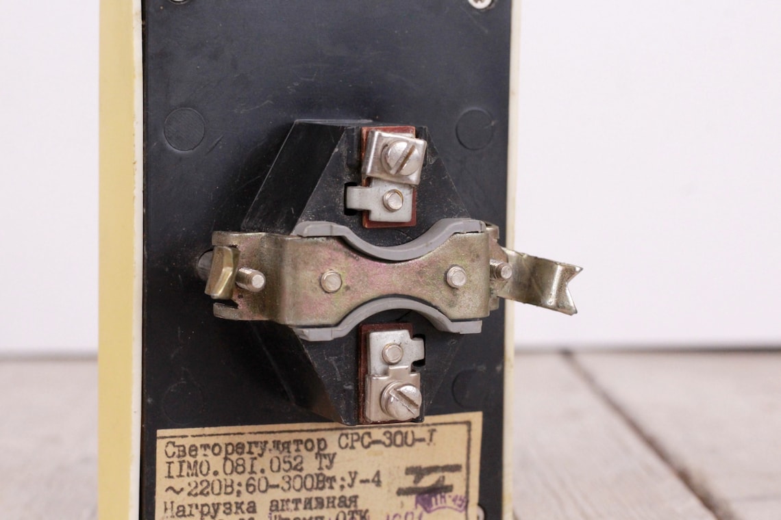 Vintage Light Electrical Switch Dimmer USSR Made 1980s - Etsy