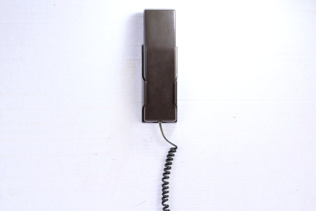 Vintage Brown Push Button Wall Phone: Retro Home Bar Decor - Etsy UK