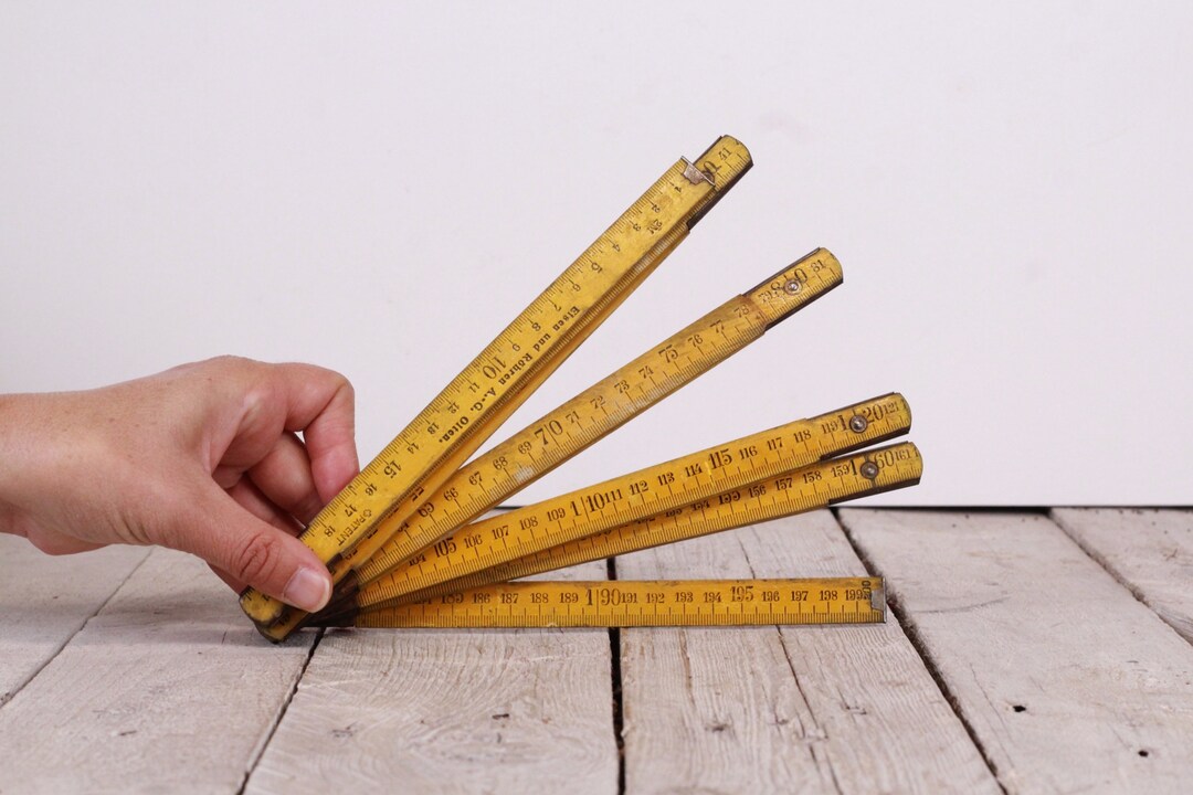 Carpenter Wooden Folding Ruler, Folding Meter - Etsy